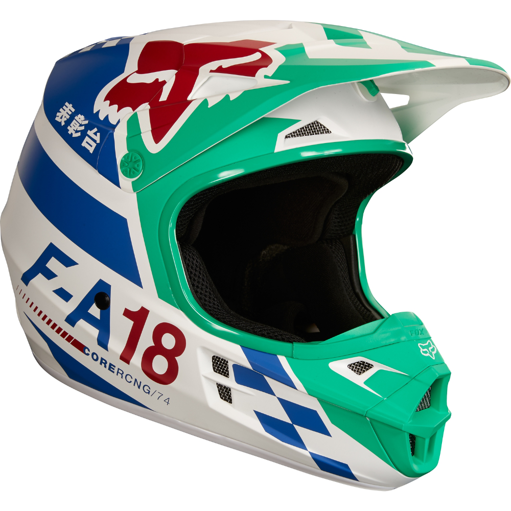 Pánská helma na motokros, čtyřkolku FOX V1 Sayak Helmet, Ece Green